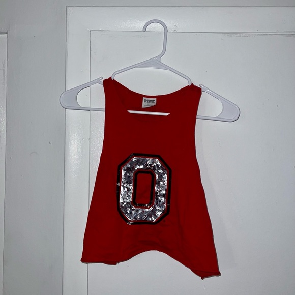 PINK Victoria's Secret | Tops | Ohio State Osu Crop Tank Size S Block O ...